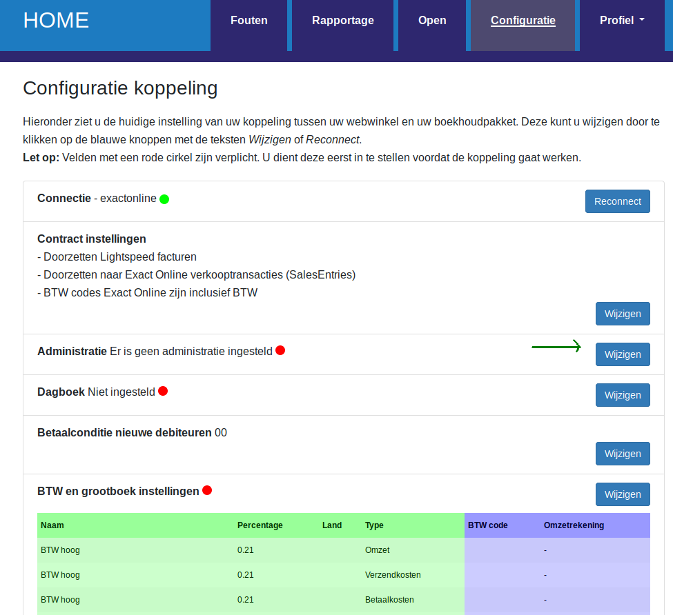 lightspeed - exactonline: Handleiding